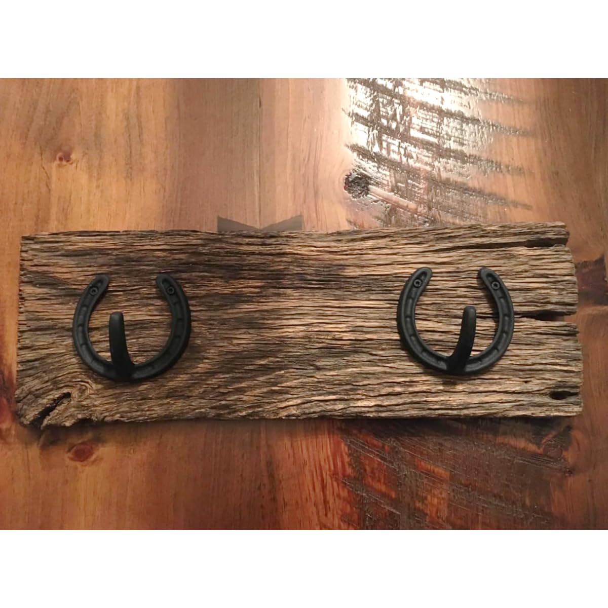TIHOOD 4PCS Coat Hooks Vintage Wall Hanger Cast Iron Horseshoe Hooks Heavy Duty Clothes Hanger for Hanging Coat Hat Key Towel