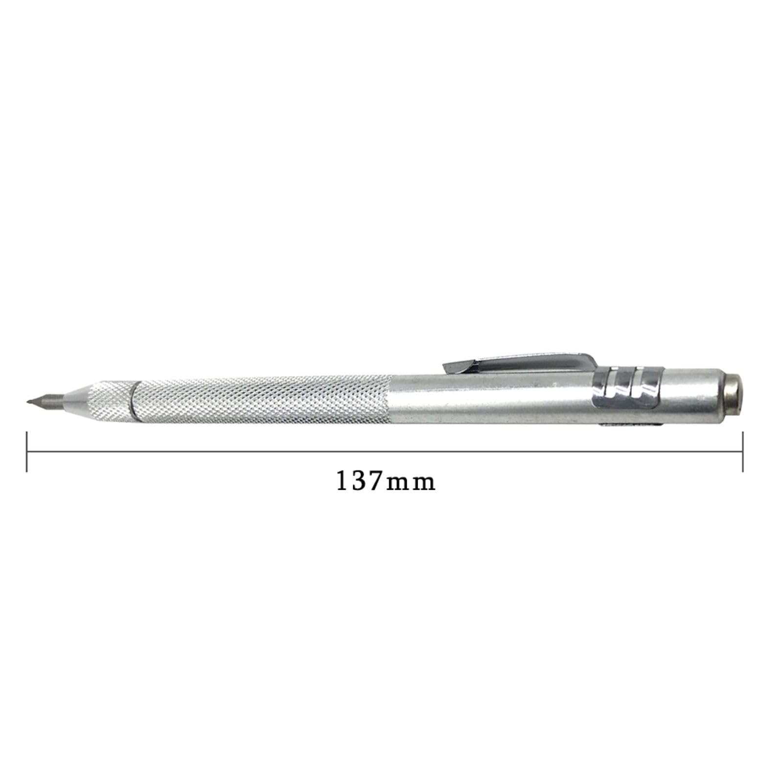 NEPAK 4 Pack Metal Scribe Tool,Tungsten Carbide Scriber Pen with Magnet, for Machinist,Engraving,Welding(with 24 Marking Tips)