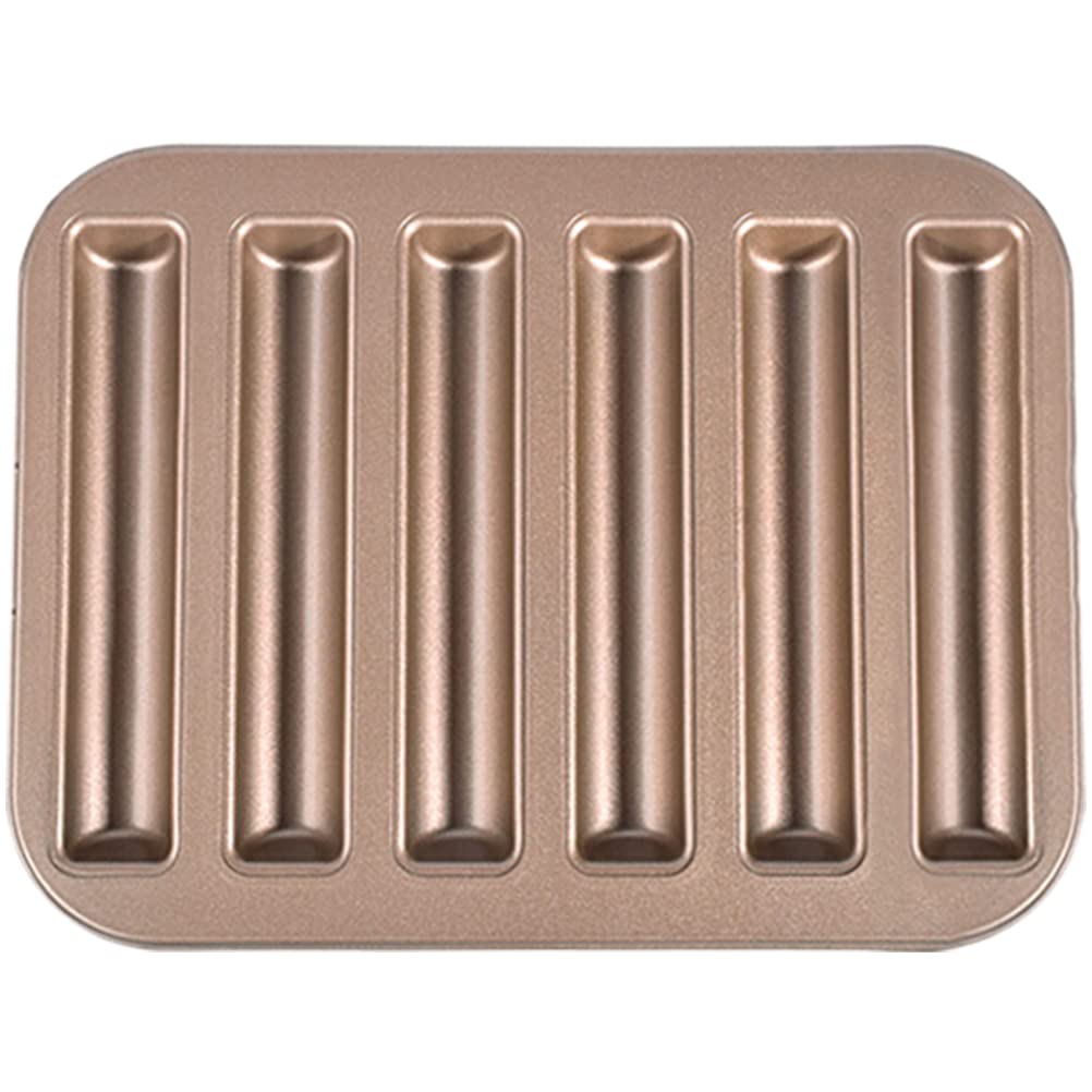 LIFKOME Biscuit Stick Baking Tray Carbon Steel Breadstick Biscotti Ladyfinger Small Muffin Cupcake Tin Tray