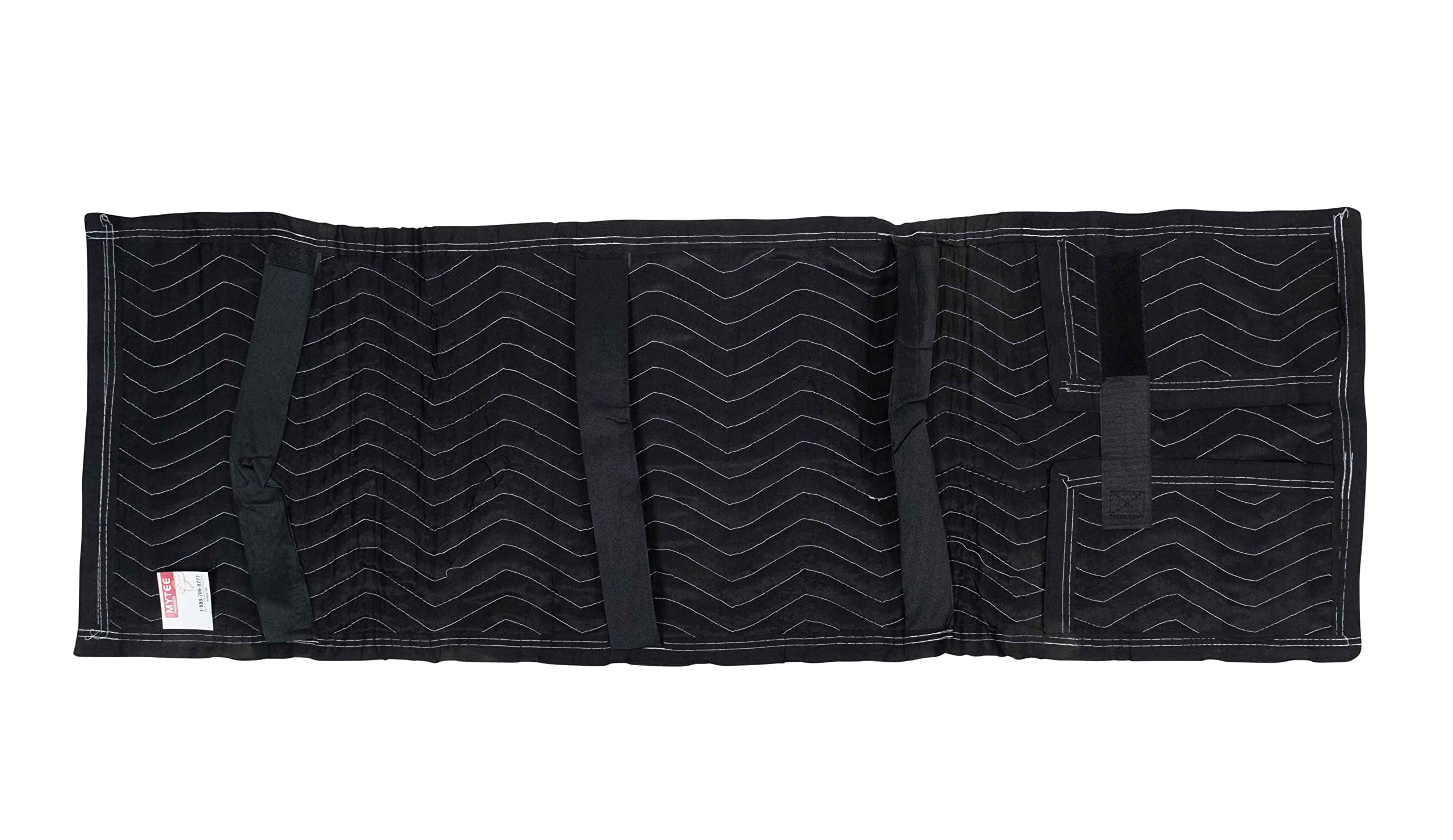 Mytee Products Padded Hand Truck Cover - Square Top, Moving Supplies, Black Moving Pad - Woven Cotton/Poly - 50" x 16"