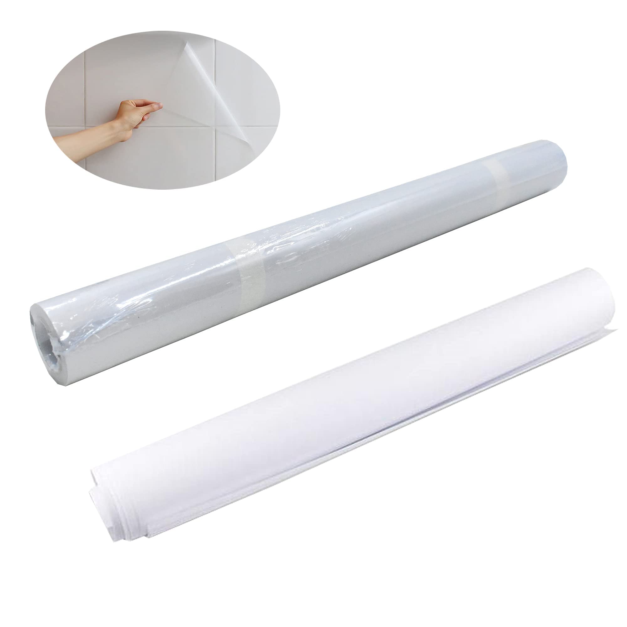 LiXiongBao 5M Transparent Kitchen Oil-Proof Stickers High Temperature Resistant Wallpaper Self-Adhesive Thickened Transparent Stickers Oil-Proof Wall Stickers 5 Meter