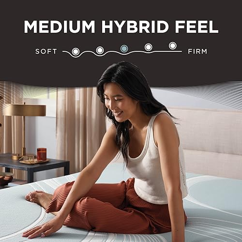 TEMPUR- LuxeAdapt 2.0 Medium 13 inch Hybrid Mattress, King