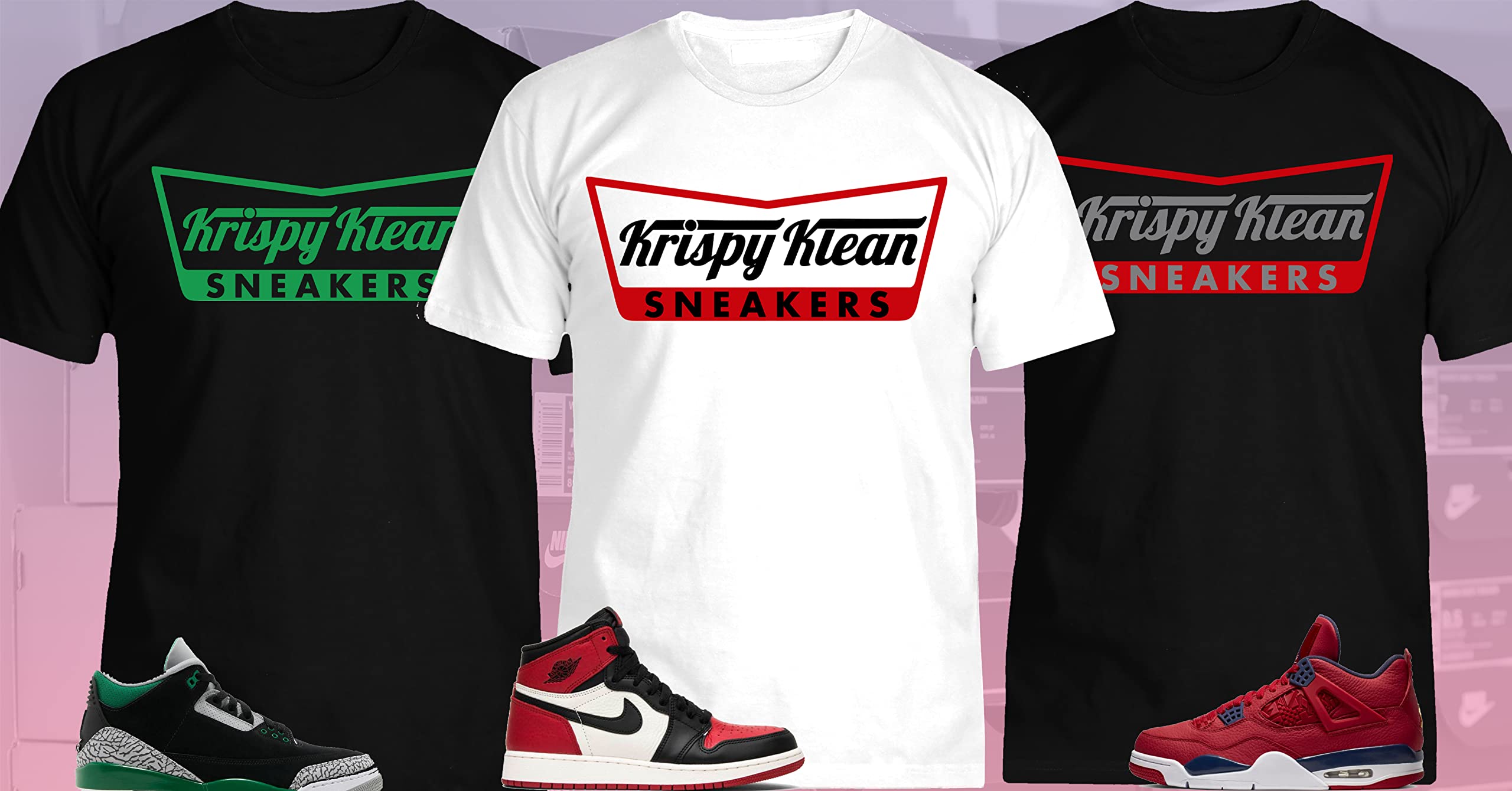 Jordan Sneaker Match T-Shirts, Krispy Klean