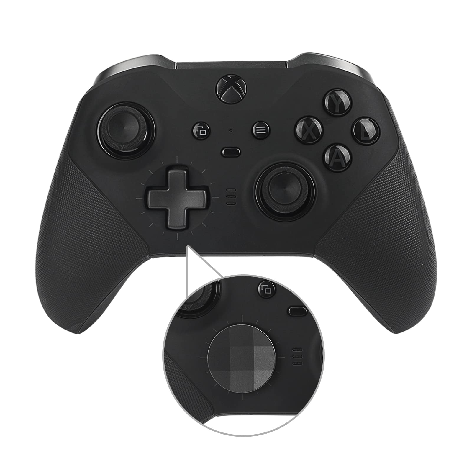 Metal Thumbsticks for Xbox One Elite Controller Series 2 Accessories, Replacement Elite Controller Buttons Kit Includes Swap Magnetic Joysticks, Paddles, D-Pads for Series 2 Core Controller