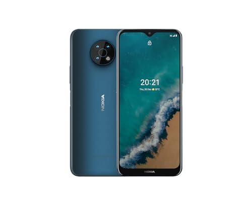 Nokia G50 5G Dual 128GB 6GB RAM Factory Unlocked (GSM Only | No CDMA - not Compatible with Verizon/Sprint) Mobile Cellphone International Version - Blue