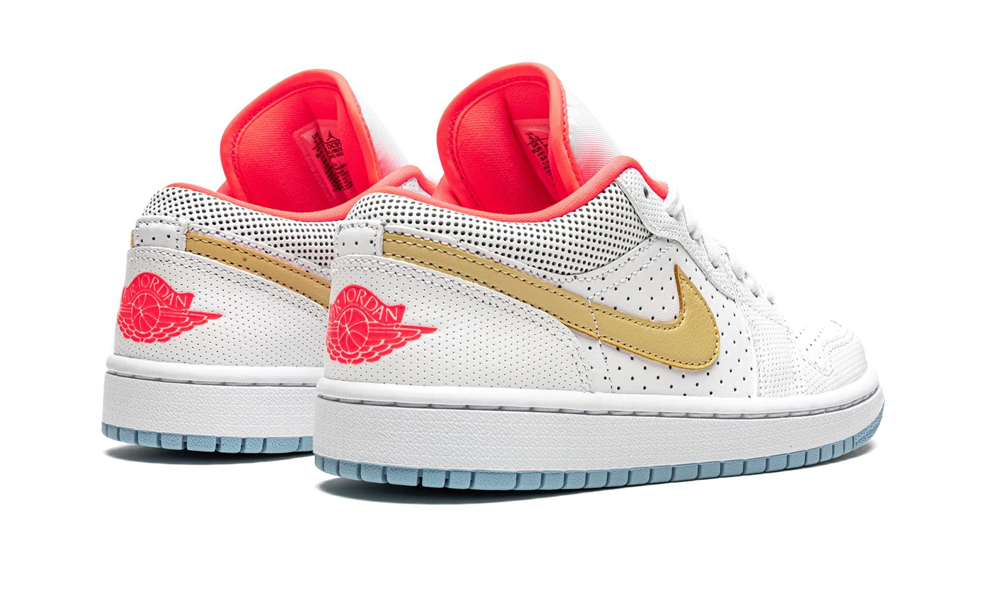 Jordan Womens WMNS Air 1 Low SE DC9509 100 White/Sesame/Flash Crimson - Size 11W