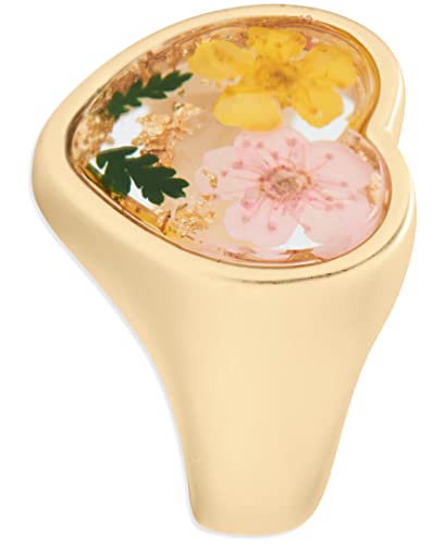 Lucky Brand Dried Flower Ring, Gold, Size 7