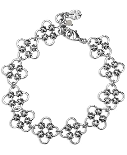 Lucky Brand Knotted Link Bracelet,Silver,One Size