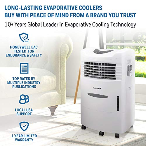 Honeywell 745 CFM* Indoor Portable Evaporative Cooler with Remote Control β CL201AEW