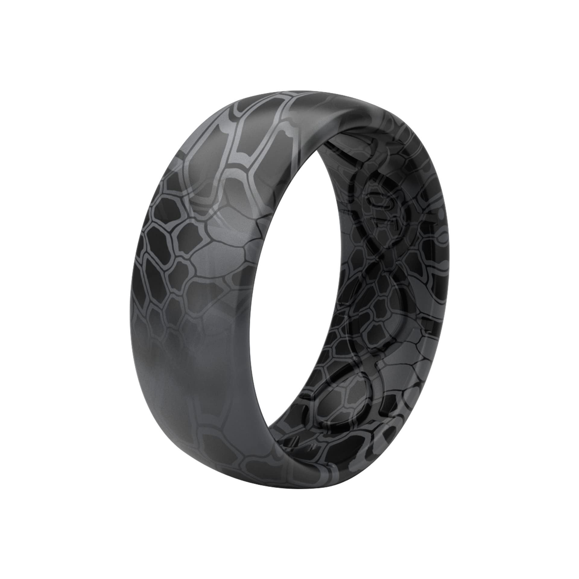 Groove Life Kryptek Typhon Camo Silicone Ring Breathable Rubber Wedding Rings for Men, Lifetime Coverage, Unique Design, Comfort Fit Ring - Size 9