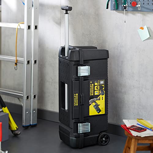 STANLEY FMST1-75761 Tools 175761 FatMax Structural Foam Toolbox with Telescopic Handle, Yellow/Black