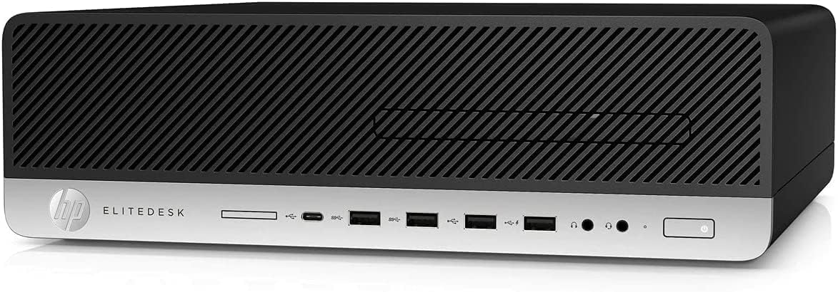 HP EliteDesk 800 G4 SFF Desktop PC, Intel Core i7-8700 3.20GHz, 16GB DDR4, 512GB SSD, WiFi, BT, Window 10 Professional (Renewed), Black