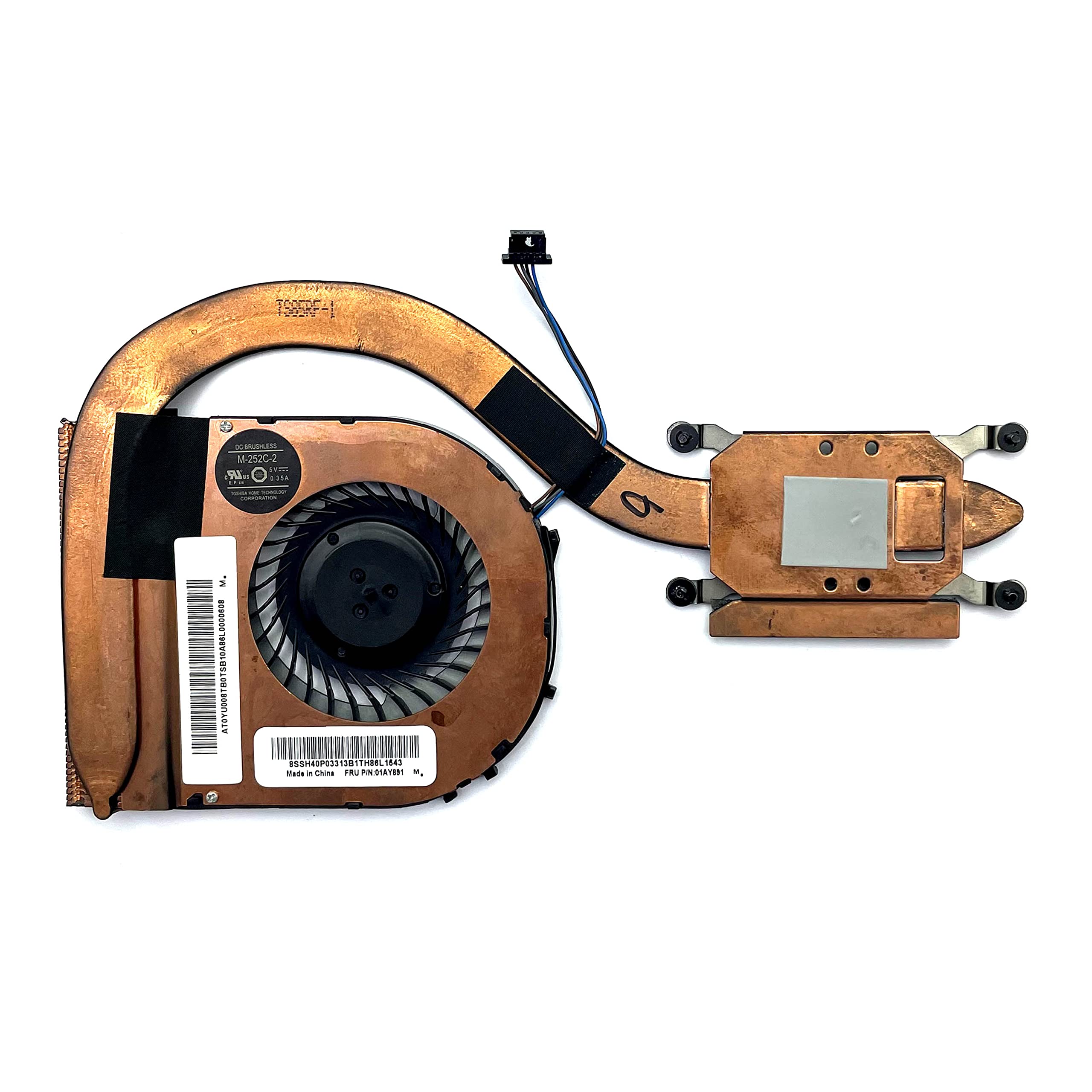 New CPU Cooling Fan with Heatsink Replacement for Thinkpad T460s T470s (Only Fits for t460s,t470s) 01AY891