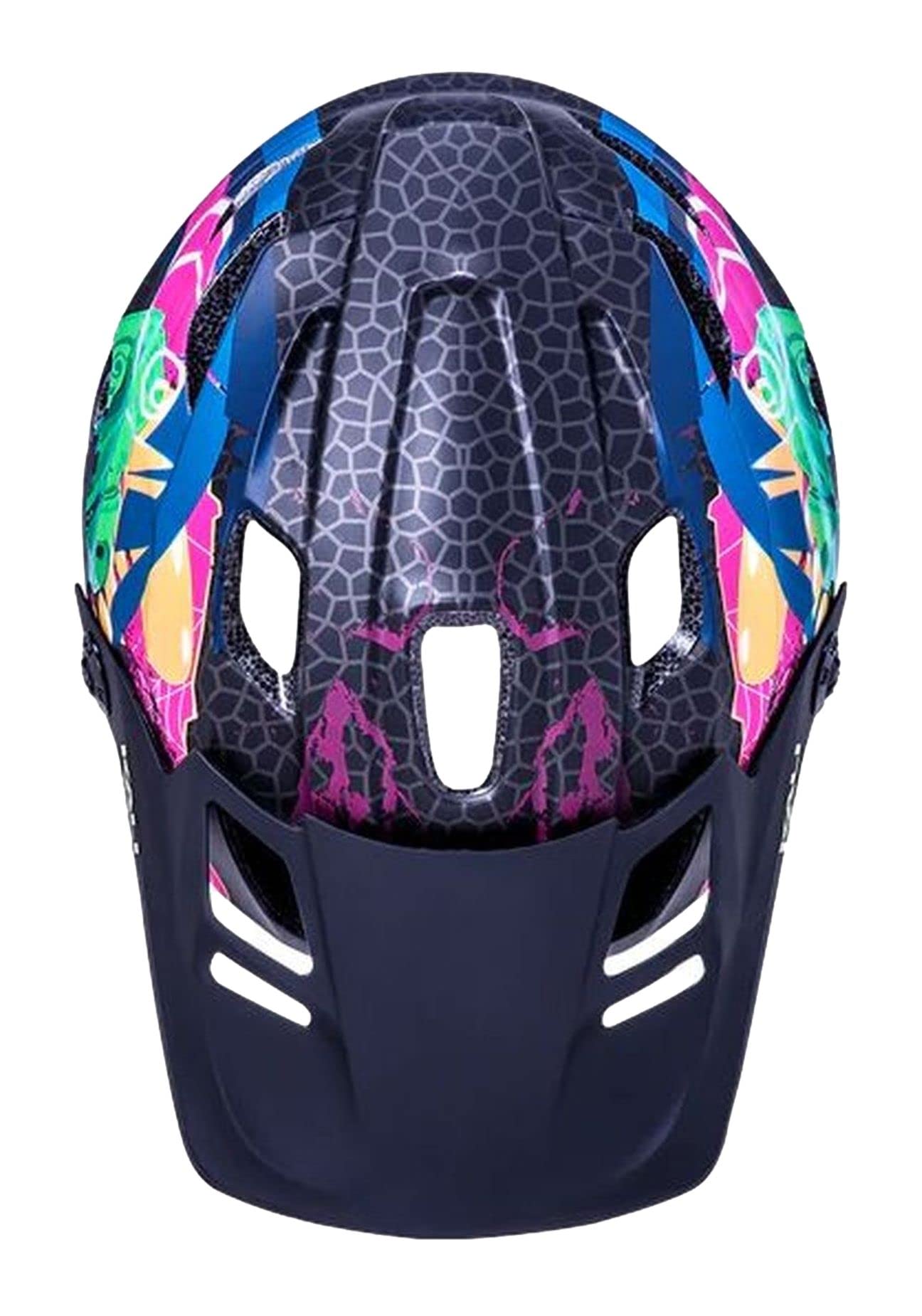 Kali Protectives Maya FF Youth Cycling Helmet - Youth Lizard Matte Black/MLT One Size