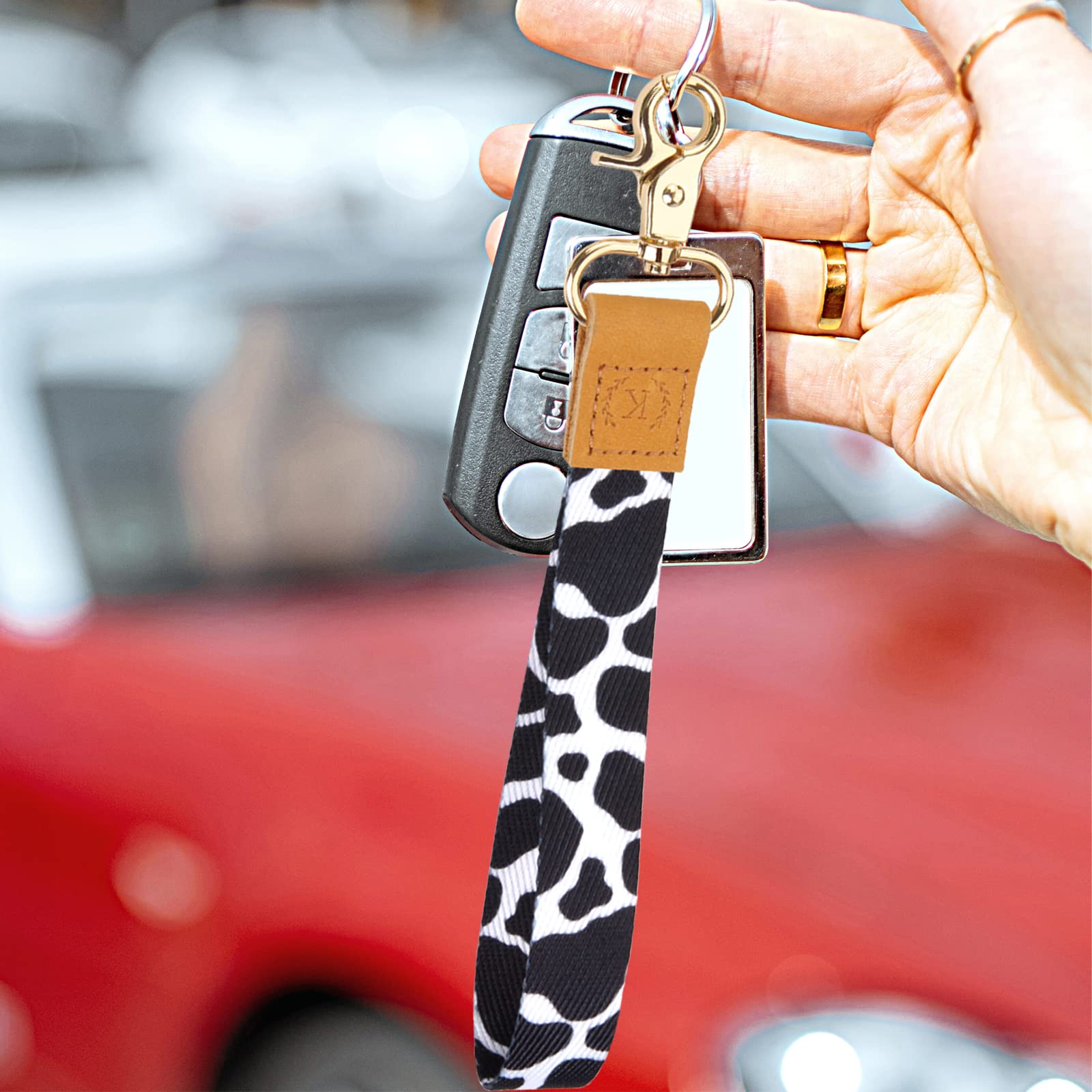 Lanyards For Keys & Wallet, Cow Lover Gifts For Women And Men, Unique Patterns, Ultra Soft, Durable Polyester