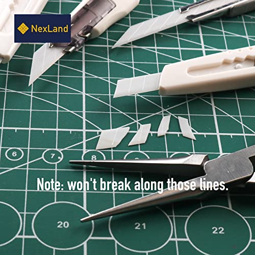 NexLand Ceramic Blade UB1 Ultra-Sharp Utility Blades 9mm 60 degree Snap-Off Utility Knife Replacement 10pcs