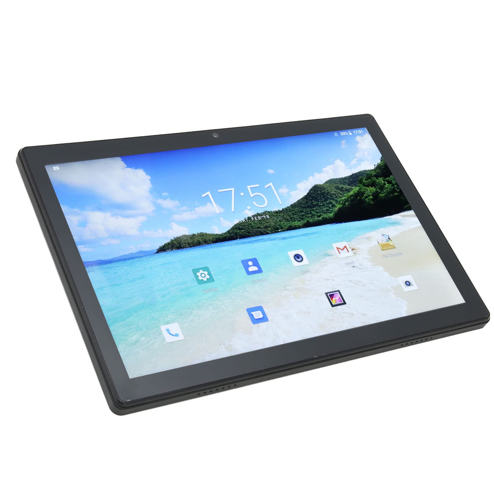 Honio Office Tablet, 8GB RAM 256GB ROM 10.1 Inch FHD Tablet PC Black (US Plug)