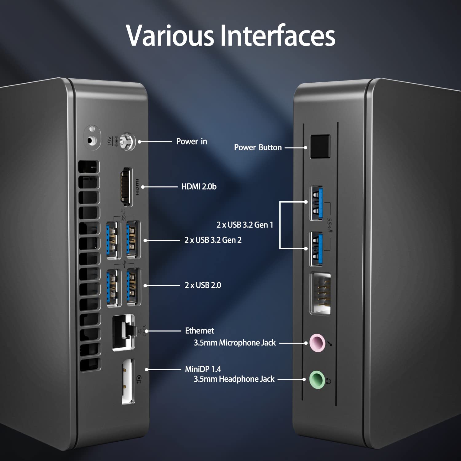 Intel NUC 11 Mini PC with Quad-Core Celeron N5105, Versatile Mini Computers 8GB DDR4 RAM & 256GB SSD - Support HDMI Dual 4K UHD/Bluetooth v5.2/Windows 11 Pro preinstalled(NUC11ATKC4)