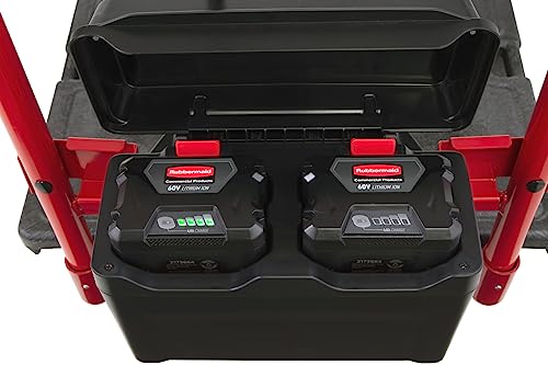 Rubbermaid Commercial Products Platform Truck Motorized Kit, Medium Size, 24"x48", for Moving Heavy Loads in Industrial/Commercial/Warehouse Environments