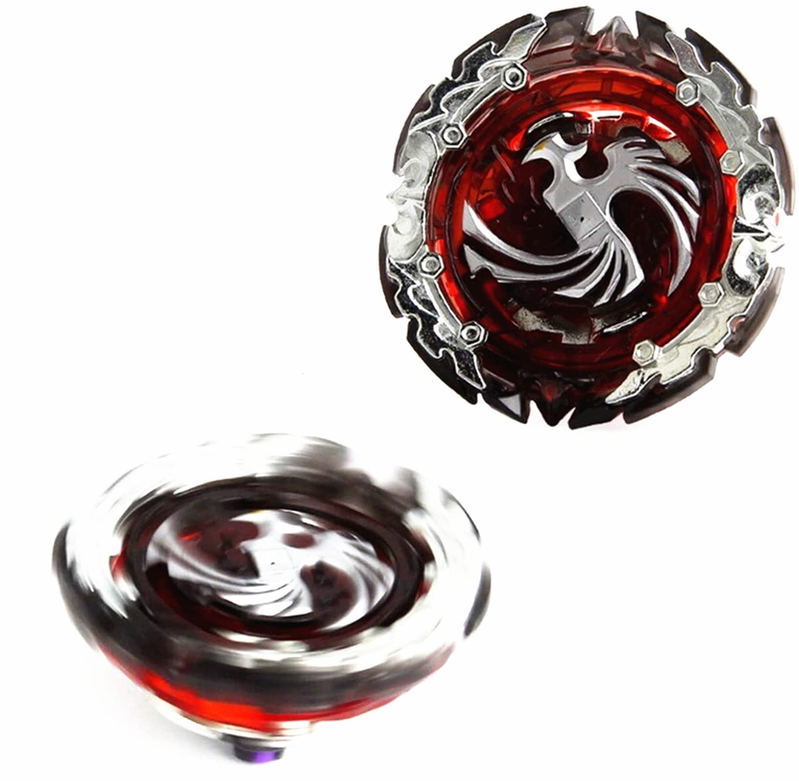 Mopogool Play Blade Blade Toy Set Metal Fusion B Blades Toys Battling Top Toys B-131 Booster Dead Phoenix.0.at Gaming Bey Battle Blade Burst Evolution Left and Right Spin String Launcher Grip