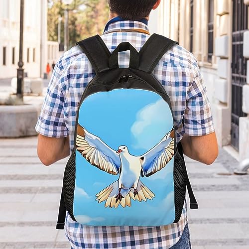 RLDOBOFE Seagulls in flight Backpack For Women Men Travel Laptop Backpack Rucksack Casual Daypack Lightweight Travel Bag