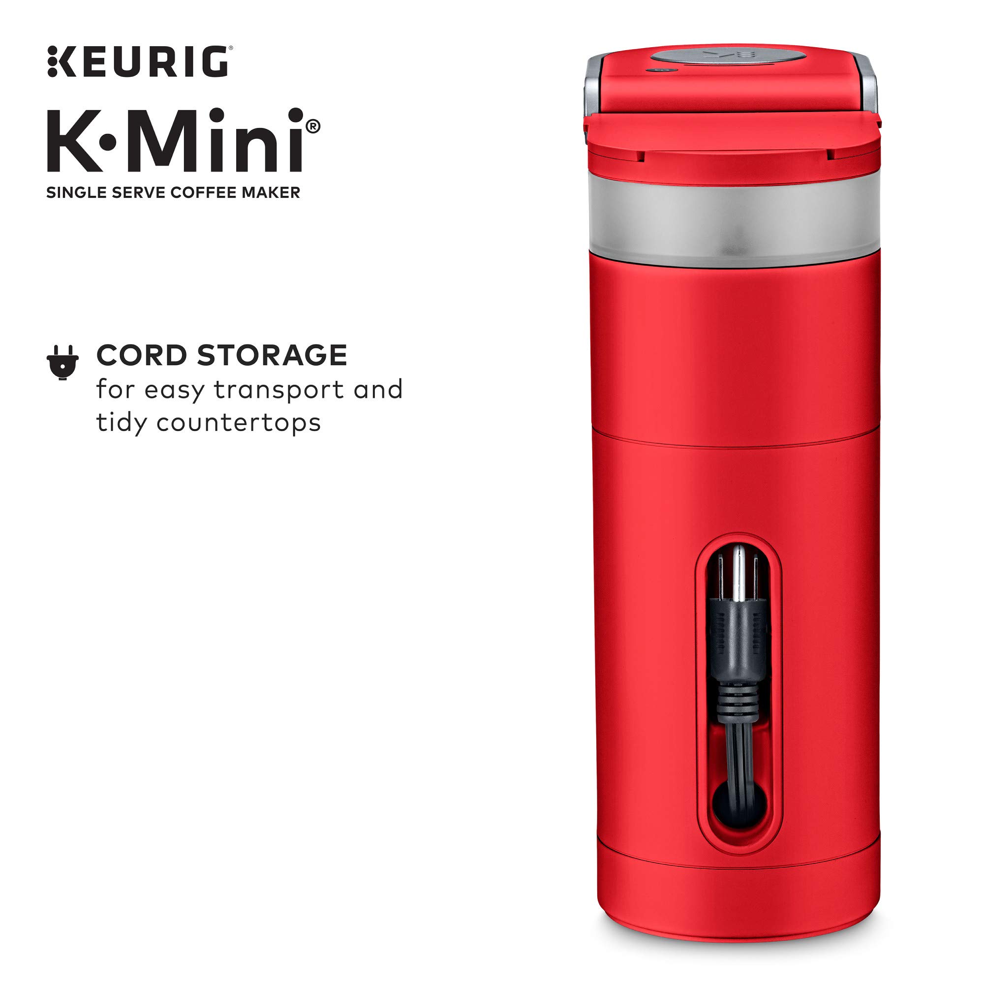 Keurig K-Mini Single Serve K-Cup Pod Coffee Maker, Poppy Red