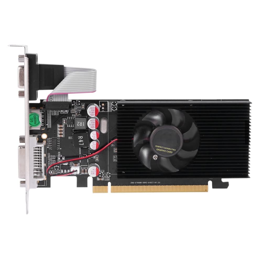 Limnyves GT210 1GB Cards 64Bit Video Card for GPU PC Games DVI-I -Compatible VGA Used Dual-Screen Card