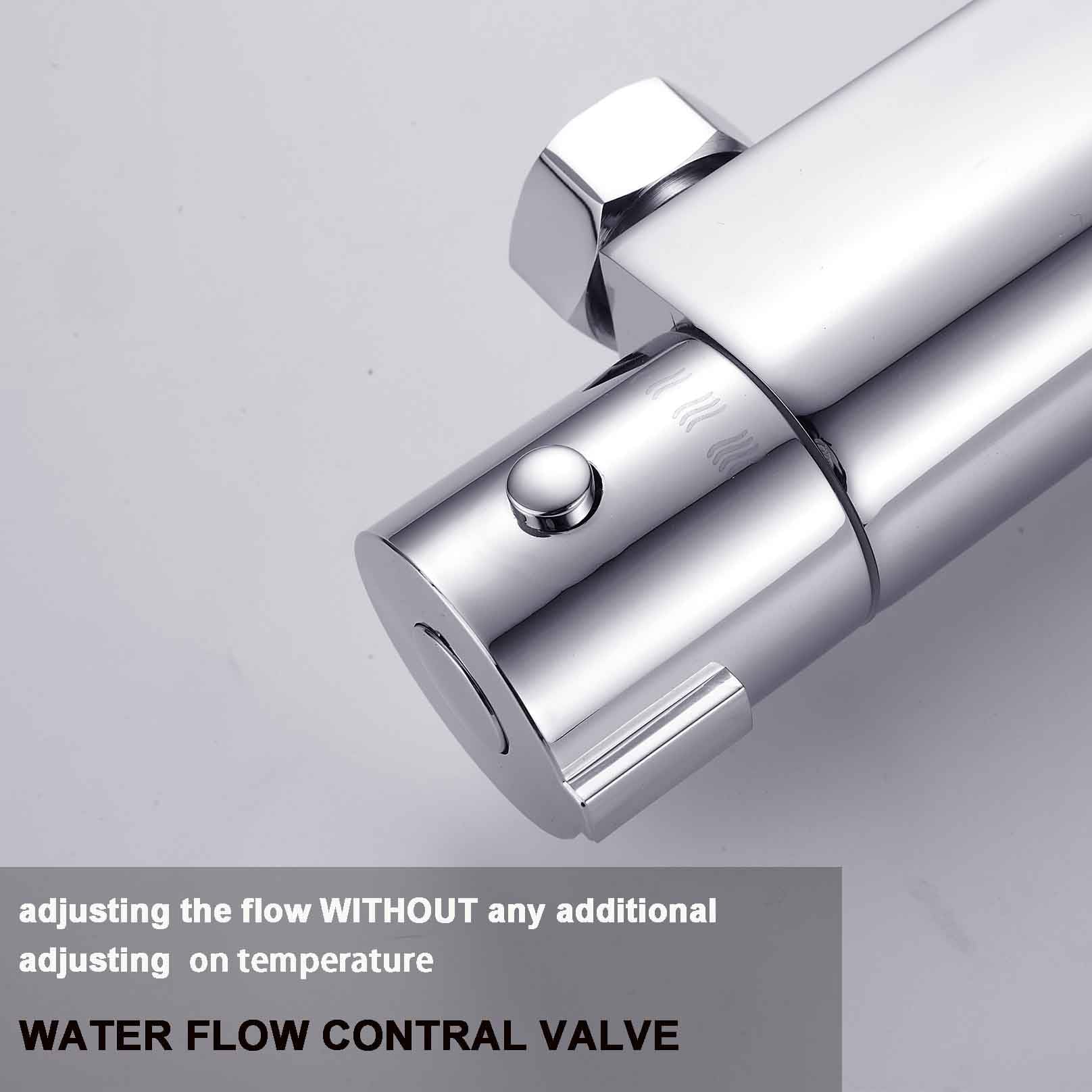 MISSMIN 4 inch Thermostatic RV Shower Faucet Valve
