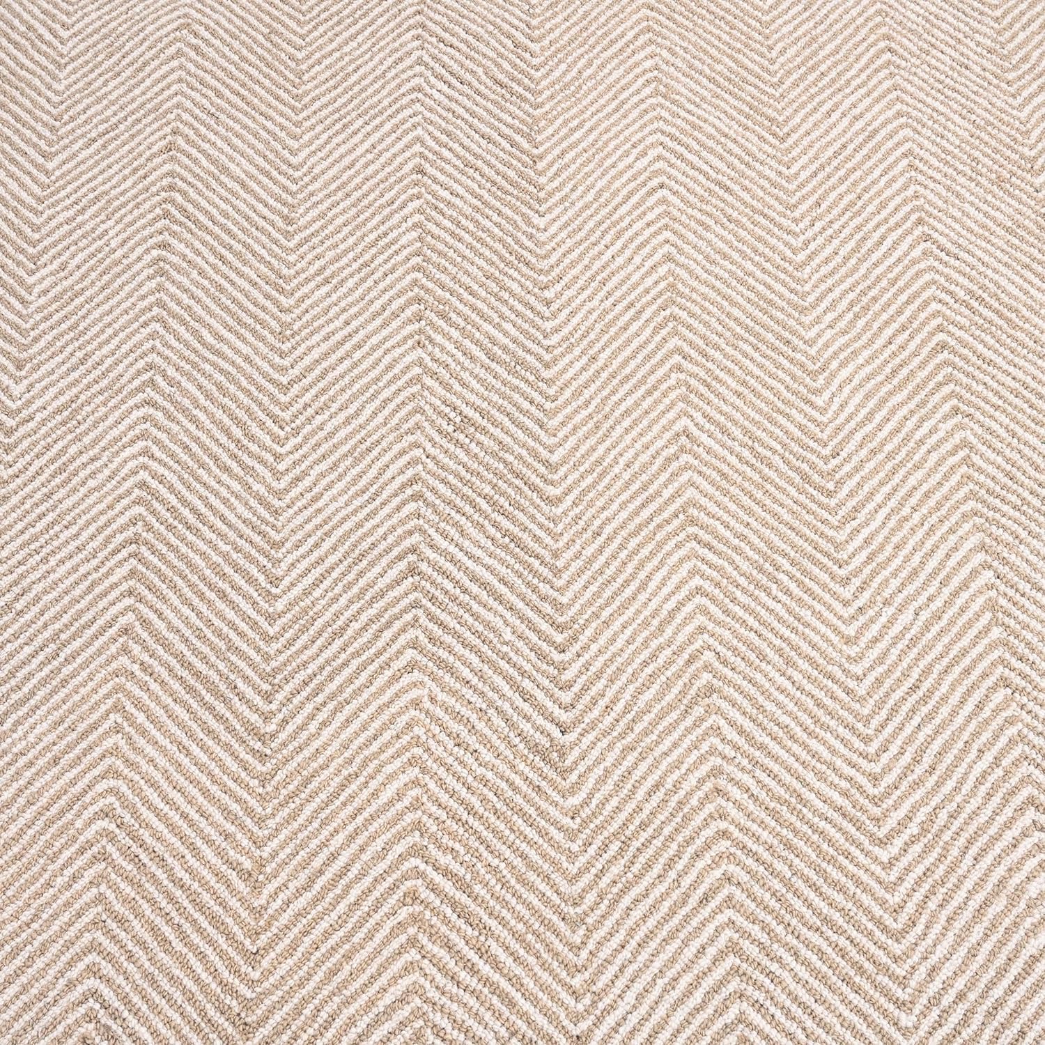 Restoration and Renovation Modern Herringbone Chevron Collection Handmade Wool Area Rug - Durable for High Traffic, Contemporary Design for Living Room, Bedroom, Dining Room Decor (CHV-D, 9' x 12')