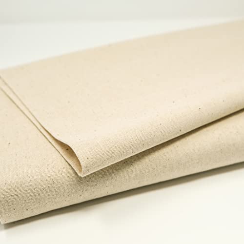 Roc-Lon 44/45" 100% Cotton Osnaburg Natural Perm Press, Cut by Yard, Off-White