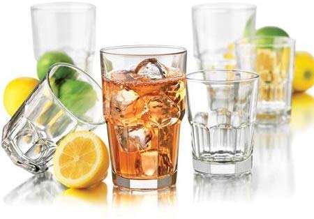 Libbey 16-Piece Boston Drinkware Set, 16 oz glass coolers,9.8 oz glass DOFs (1)