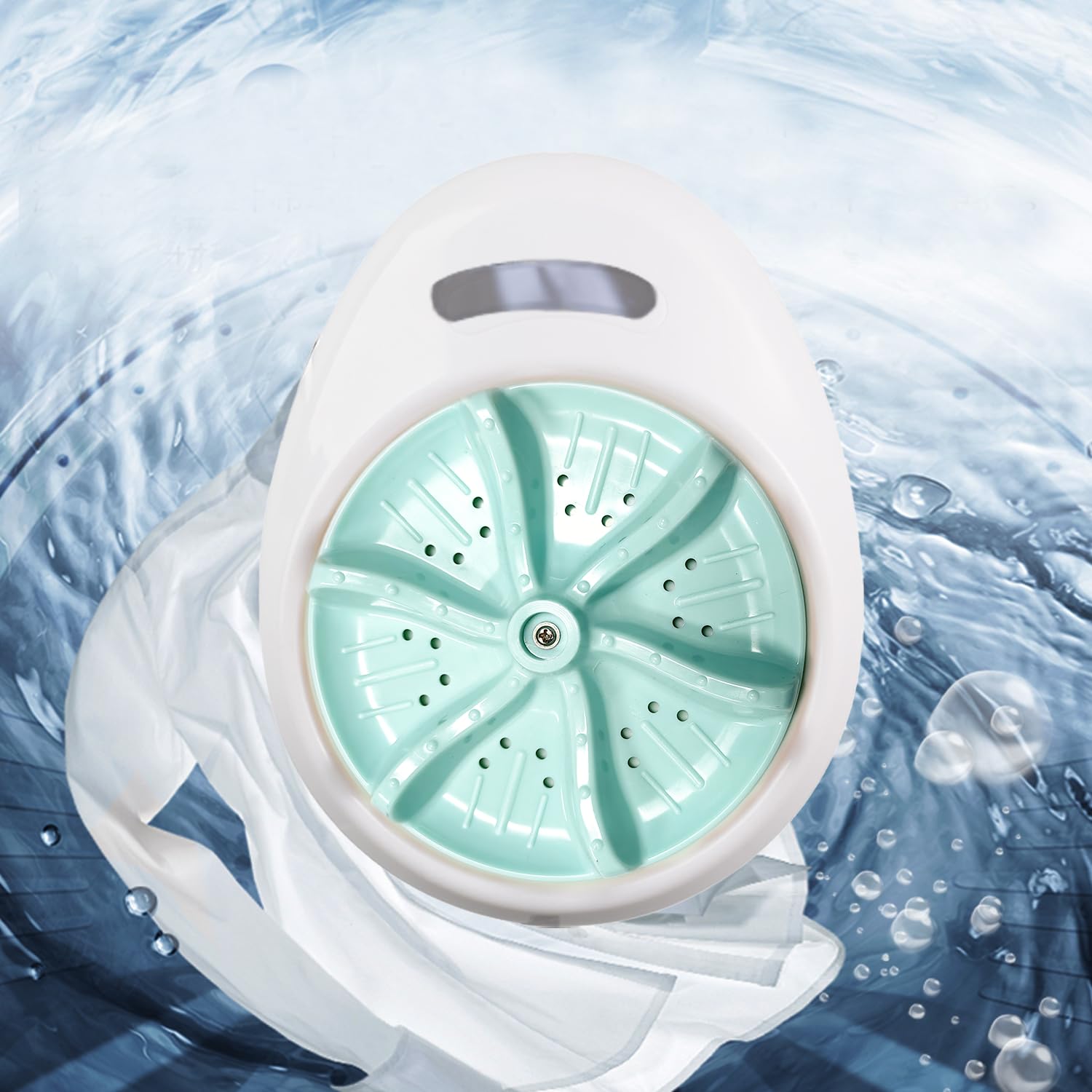 Portable washing machine,Mini Washer,.Deep cleaning of underwear, baby clothes and other small clothes.Suitable for apartments, dormitories, hotels(Wireless Control)