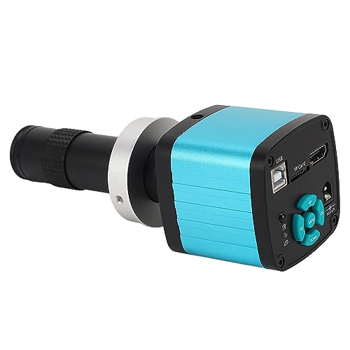 Industrial Microscope Camera, HD Microscope Camera Lightweight 2MP 4K Video 100β240VAC Aluminum Alloy for Home (US Plug)