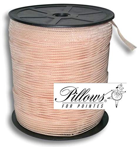 Invisible Elastic for Pointe Shoes by Pillows for Pointes - 10 feet - Euro Pink