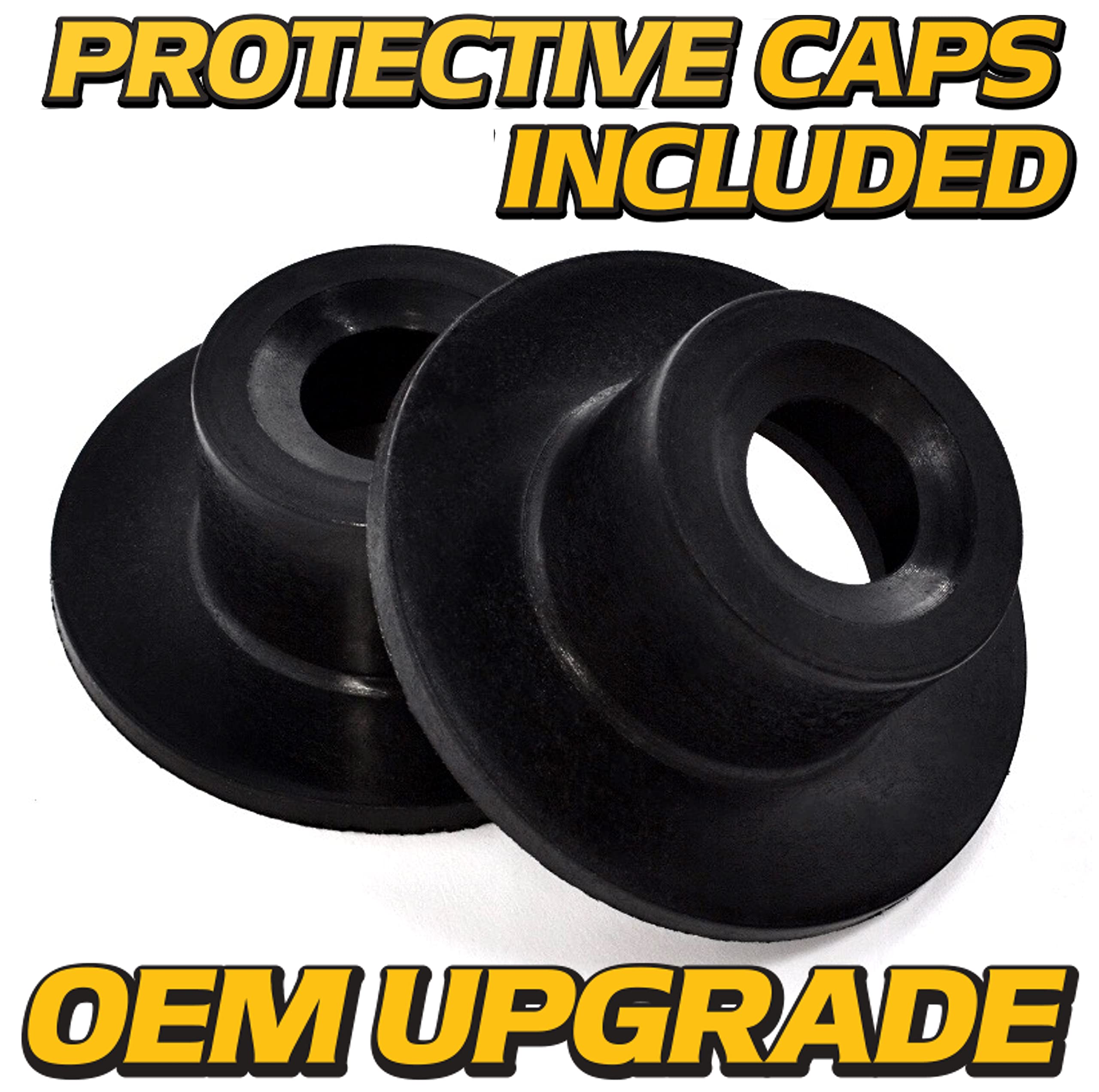 HD Switch - 2 Pack, Adjustable, Strong Crimp Design Steering Drag Link Kit Left & Right fits 597069802 597069902 Craftsman AYP Poulan Pro Husqvarna Lawn Mower Tractor +Includes 2 Sector Gear Dust Caps