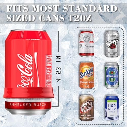 jsbeuith Silicone Bottle Insulator Slim Can Sleeves CoverSet of 4 Can Beverage Coolers for 12oz Energy Drink & Beer Cans (Flag)