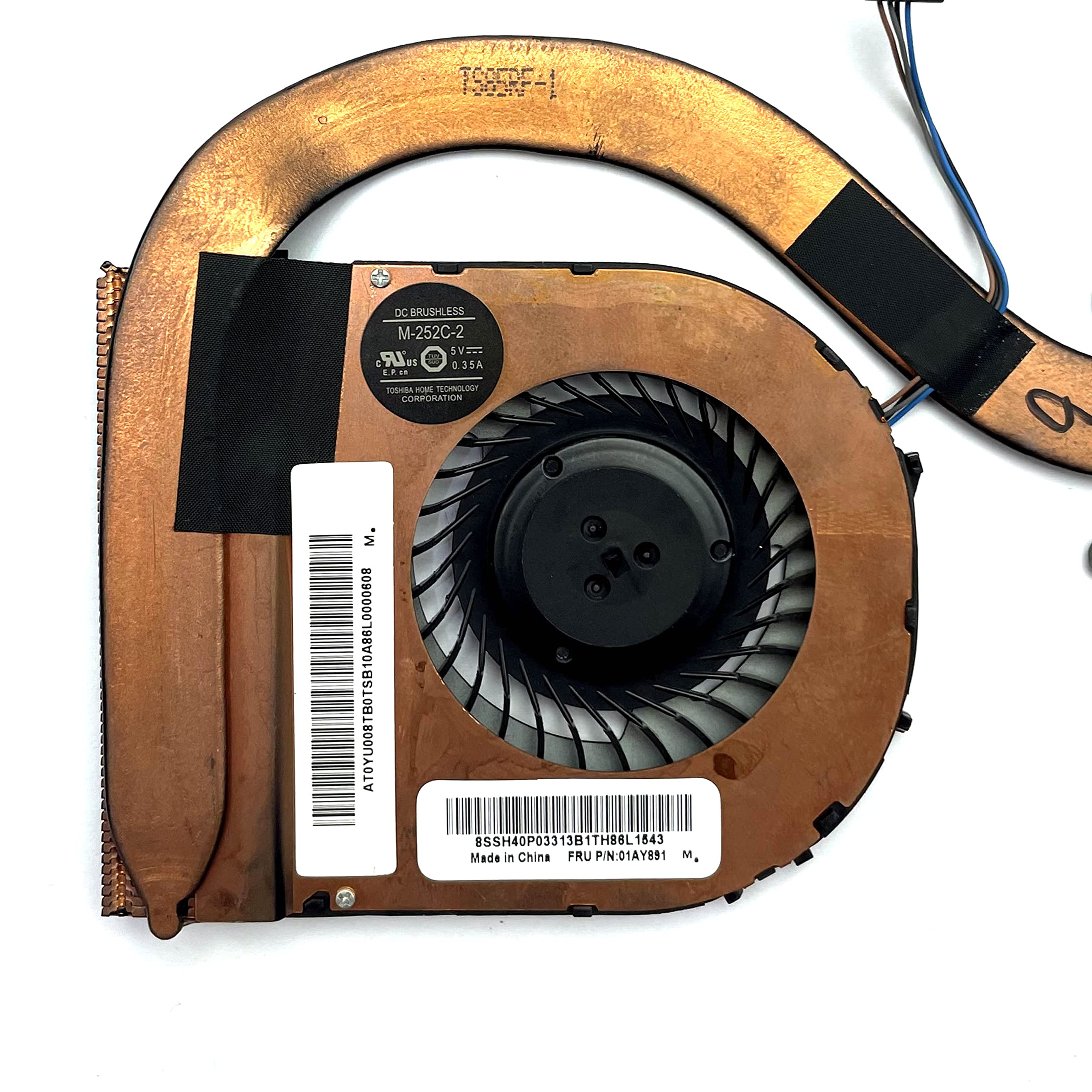 New CPU Cooling Fan with Heatsink Replacement for Thinkpad T460s T470s (Only Fits for t460s,t470s) 01AY891