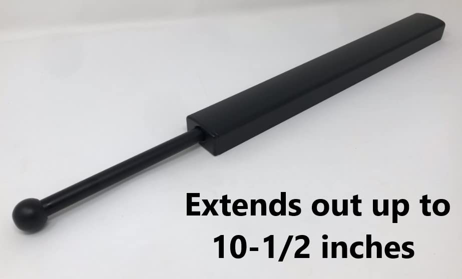 Nincrane Telescoping Valet Bar Matte Black by Cabinet Organizers