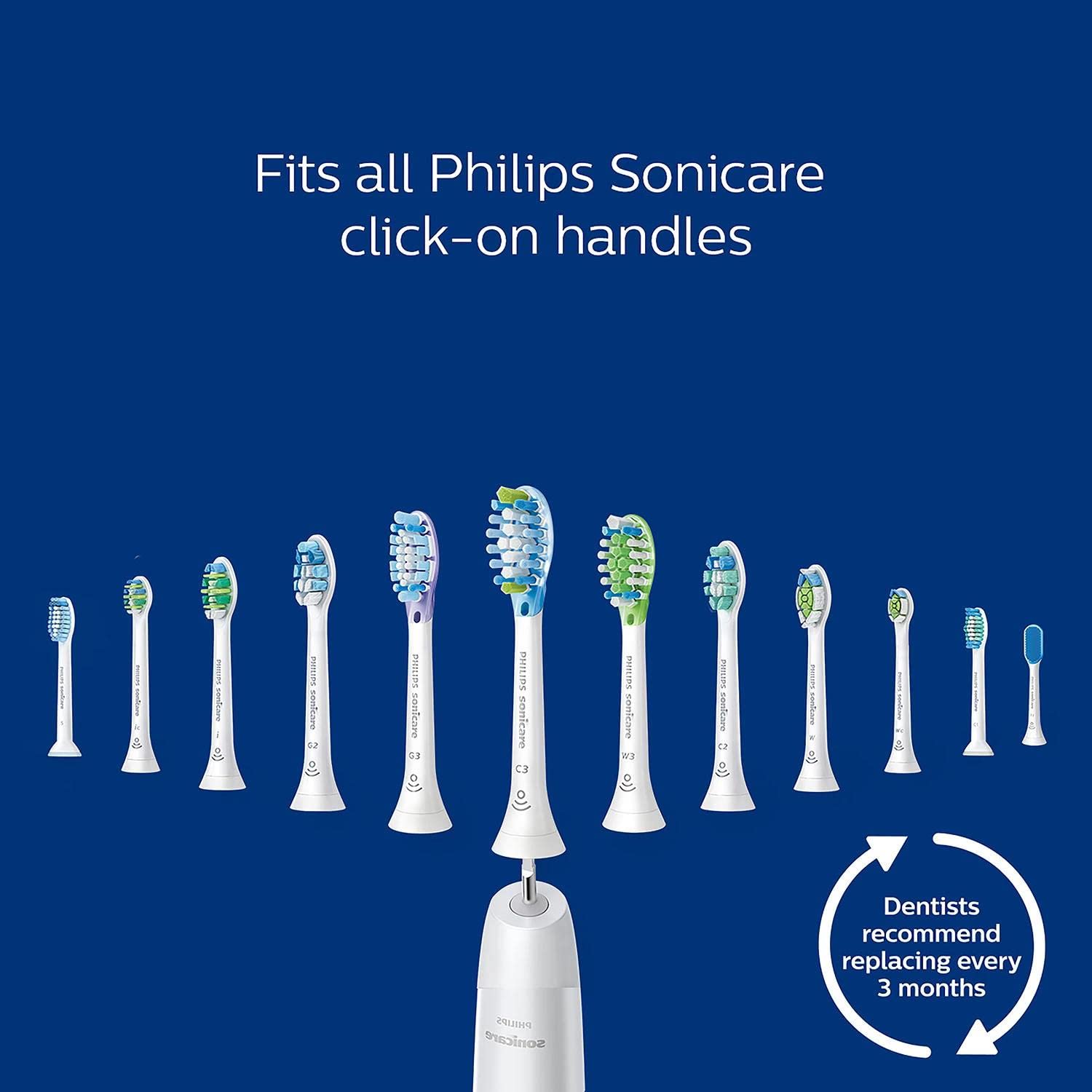PHILIPS Sonicare ProtectiveClean 4300 Rechargeable Electric Power Toothbrush, 2 Pack - White + Black - Up to 2 Weeks Operating time - HX6809/83 - BROAG Random Color Electric Toothbrush