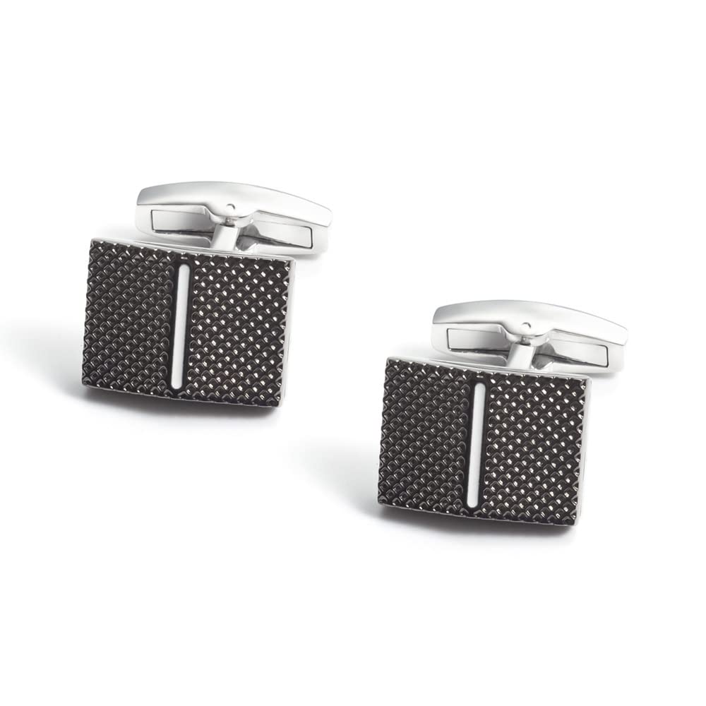 Men's tie Clip Cufflinks Fashion Men's Rectangular Metal Cufflinks Creative French Shirt Business Decorative Cufflinks