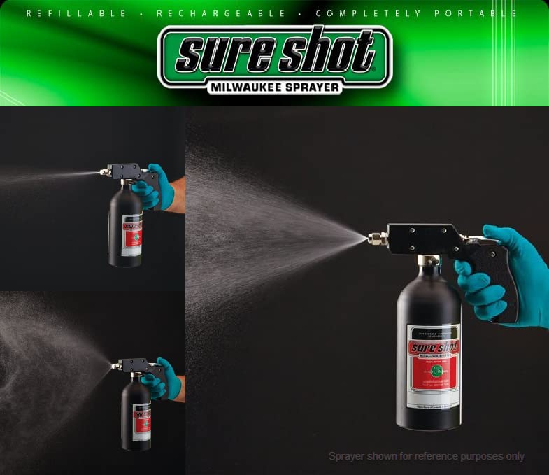 Sureshot A1000G 1 Quart Enameled Steel Sprayer - Industrial Grade, Lightweight and Portable Compressed Air Sprayer for Oil and Solvent-Based Materials - Durable Construction with Brass Nozzles - Made in USA Since 1932
