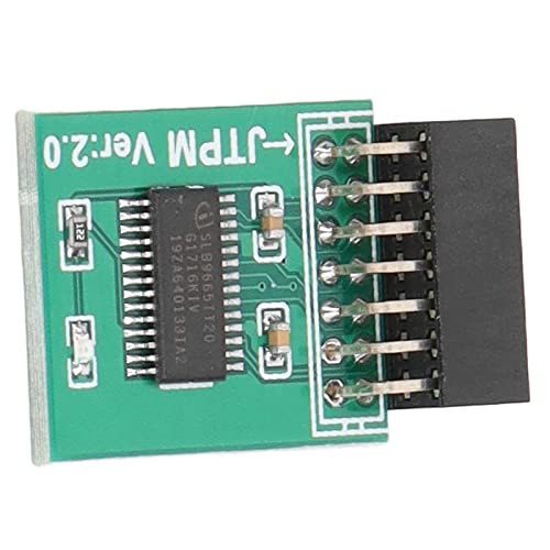 Oumefar TPM 2.0 Module, TPM Module LPC Interface Small Size 14 Pin for Computer Motherboard