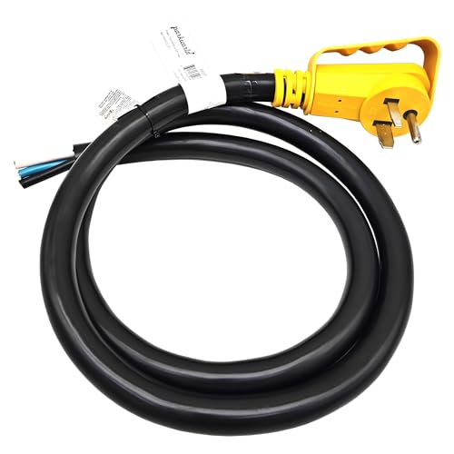 Parkworld NEMA 6-50 Plug Lighted with Handle Power Cord Set with STW 6AWG Cable (6FT)