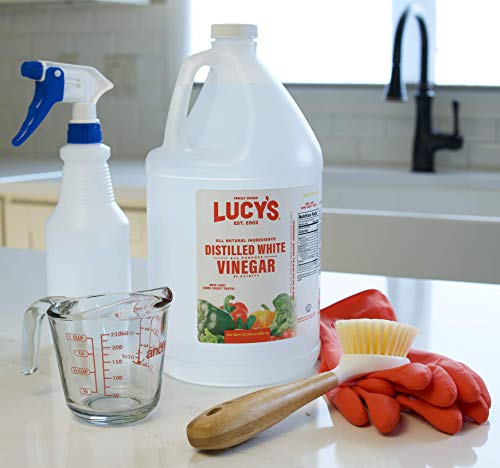 Lucy's Family Owned - Natural Distilled White Vinegar, 1 Gallon (128 oz) - 5% Acidity (White Vinegar, 1 Gallon (128 fl oz.))