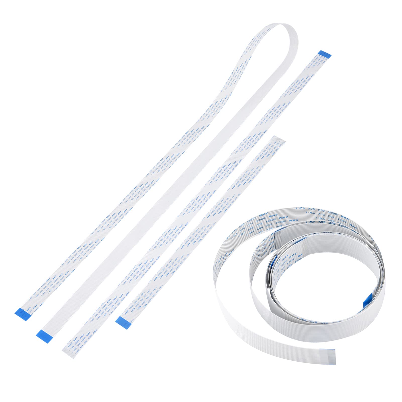 Ozgkee Raspberry Pi 4, Raspberry Pi 3Pcs/Set 15 Pin 30Cm 50Cm 100Cm Ffc Ribbon Flexible Flat Cable for Raspberry Pi Module Camera Ribbon Cable