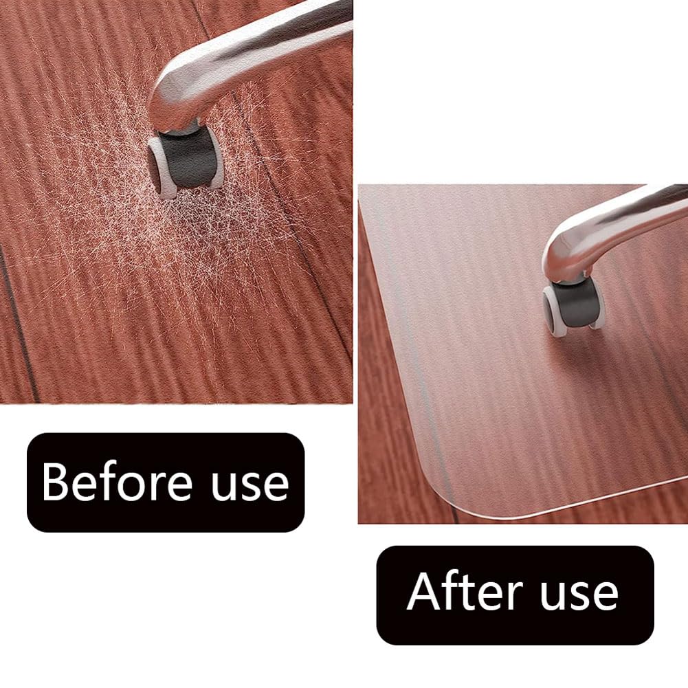 Jakarl Office Computer Desk Chair Mat for Hardwood Floor,Office Floor Mats for Rolling Chairs Hardwood Floor,Clear Floor Protector for Desk Chair on Hardwood
