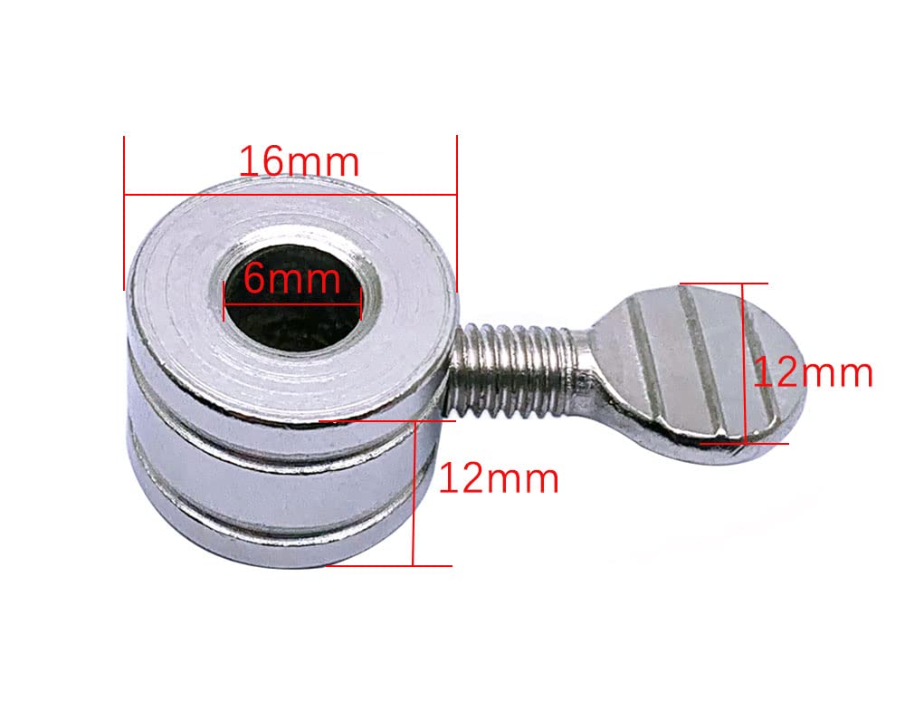 Jiayouy 4Pcs Counterweight Mounted for Drum Kit Hammer Beater Silver