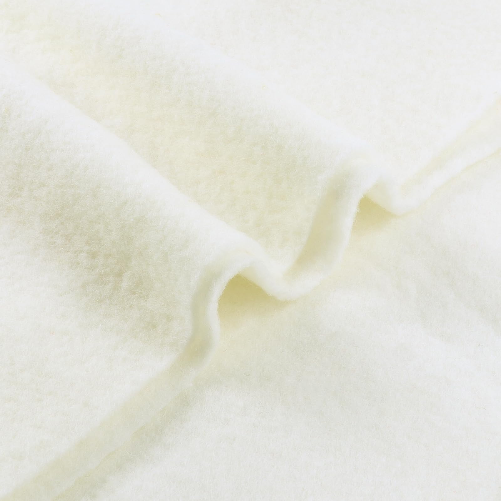 Pre Felt Wool Felt Fabric, Pure Merino Wool Felt for Quick Backing, Shaping and Filling, Needle Felting, Wet Felting, DIY Craft, Save Time, 12 x 39 Inches, Beige