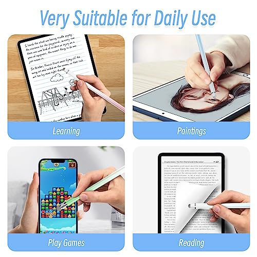 Stylus Pens for Touch Screens(3 Pcs), High Precision Fiber Tips Stylus Pen for iPad Compatible with iPad/iPhone/Android/Tablet and All Universal Touch Screen Devices