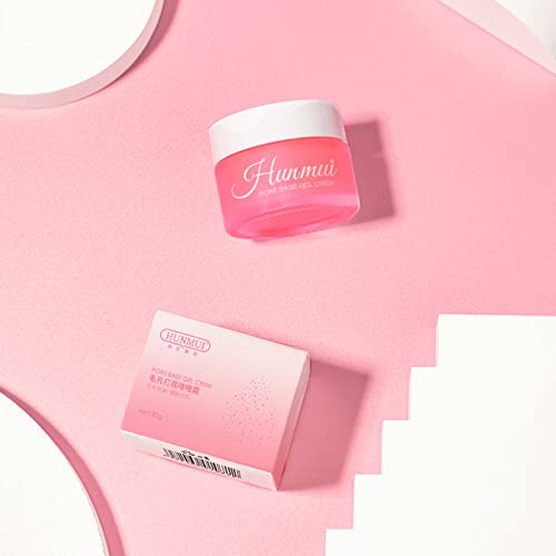JISKG Hunmui Face Primer Pore Base Gel Cream,Magical Perfecting Base Face Primer Under Foundation Anti-Aging WrinklesShrink Pore Remove Fine LinesExfoliatingAnti-Oxidation.1Pcs